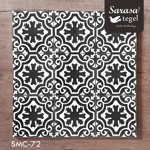 Tegel Monochrome (hitam putih) | Sarasa Tegel Motif & Antik